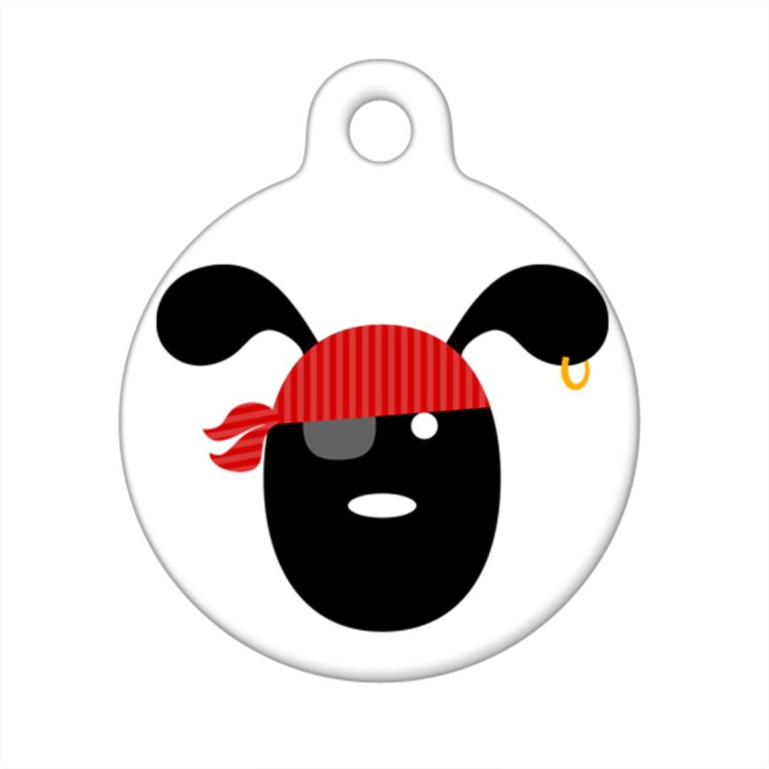 Pet ID Tag - Pirate Pup - Etsy