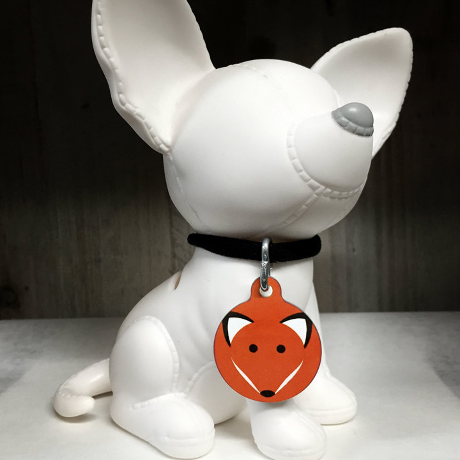 Pet ID Tag - Foxy - Etsy
