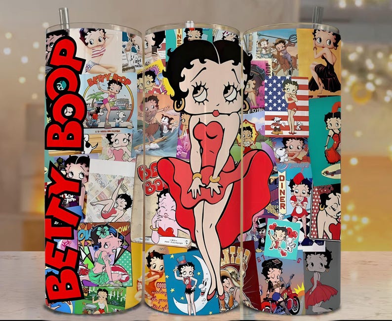 Betty Boop Tumbler Wrap Bundle | Cartoon Girl PNG (digital Download) - Etsy