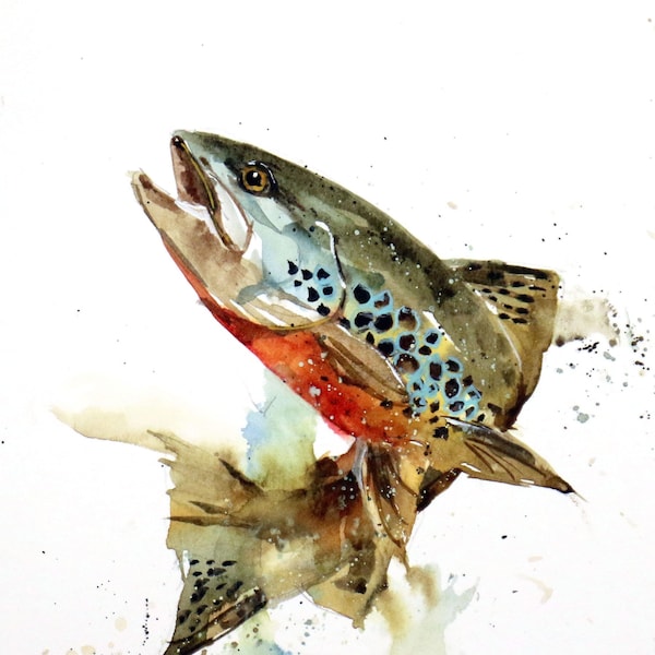 Trout Print - Etsy