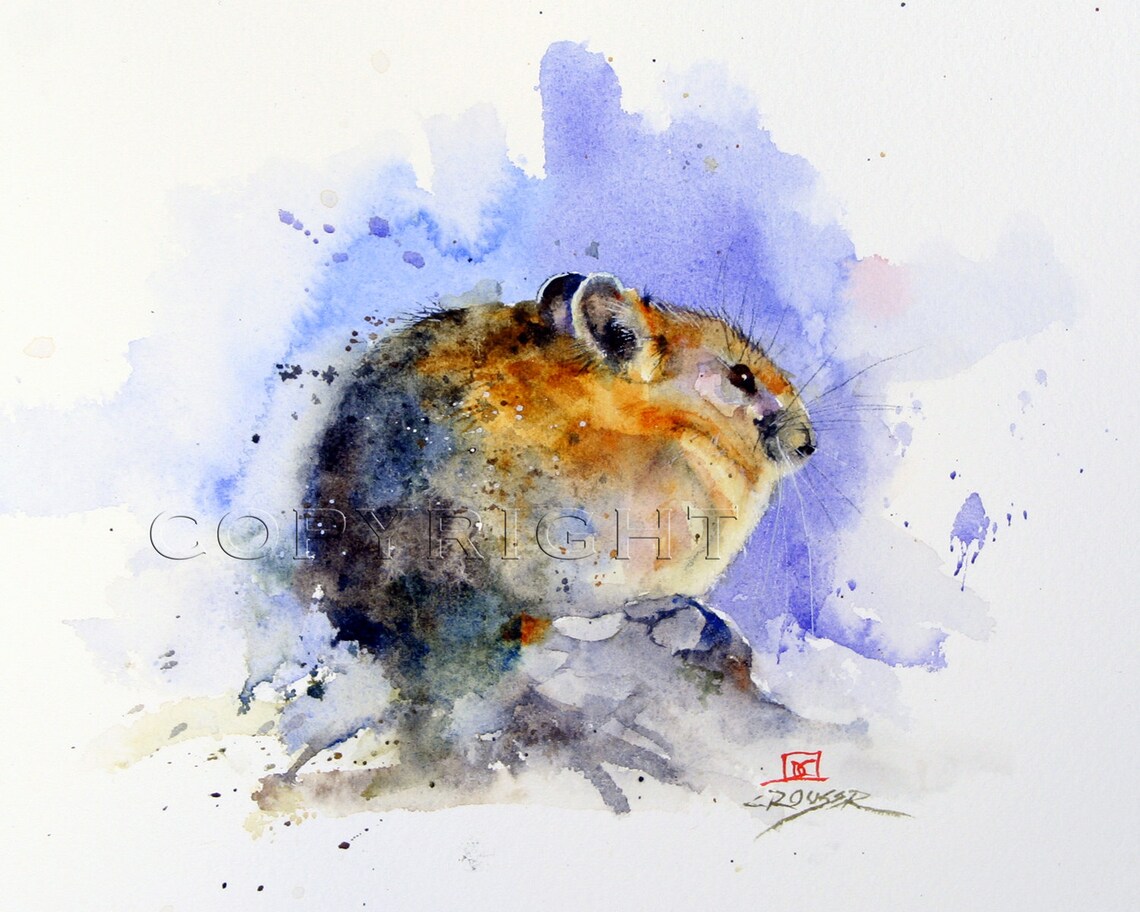 PIKA Mouse Watercolor Print by Dean Crouser - Etsy