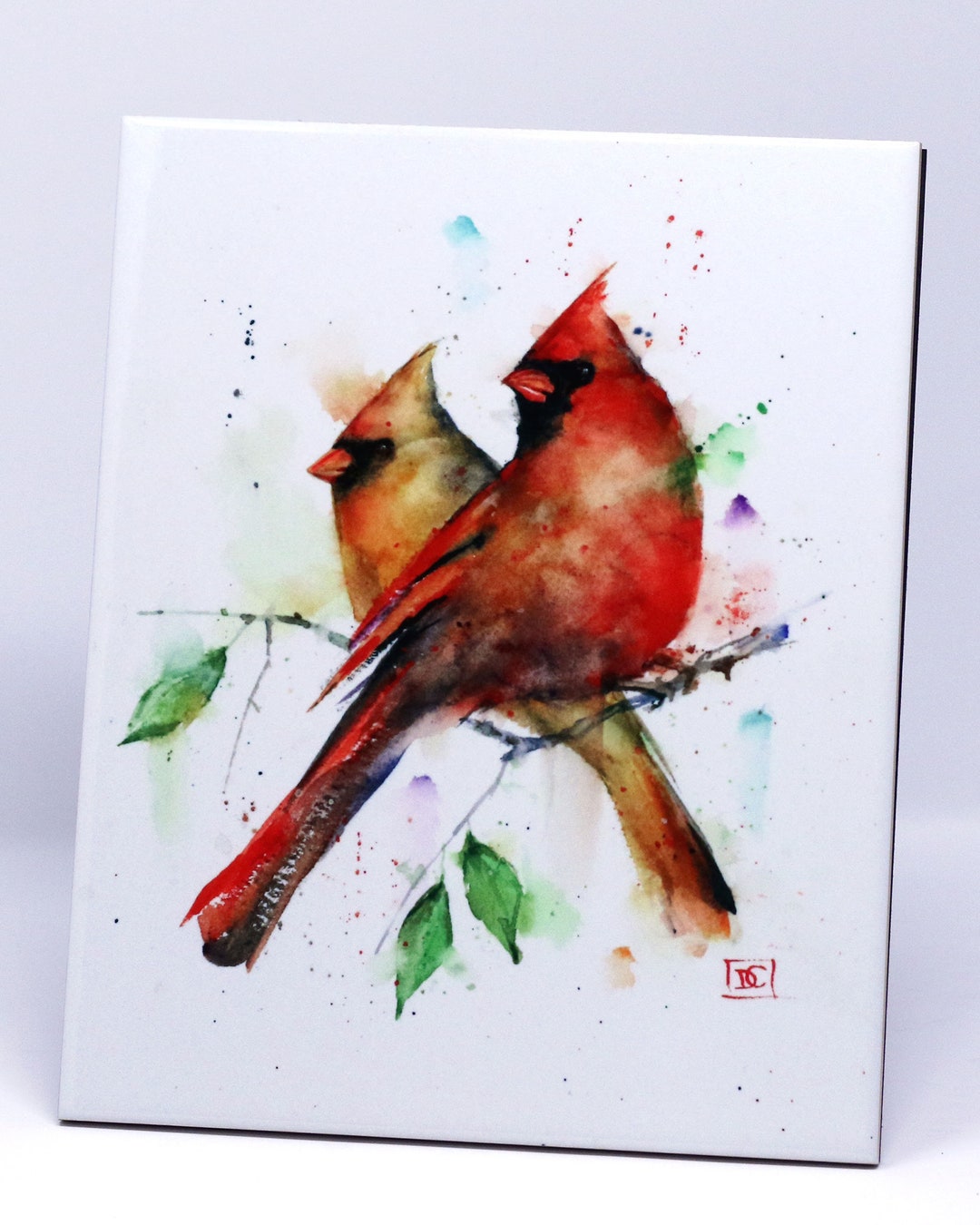 CARDINALS Decorative Ceramic Tile - Ready to Hang or Display ...