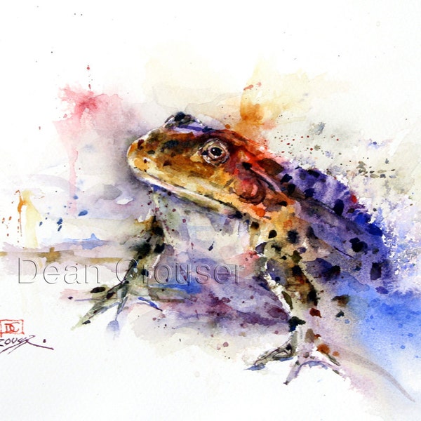 Frog Watercolor - Etsy