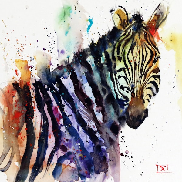 Zebra Watercolor - Etsy