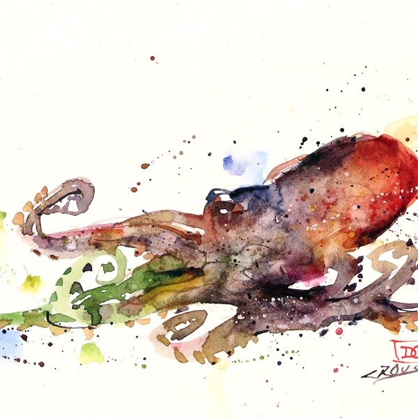 Octopus Watercolor - Etsy