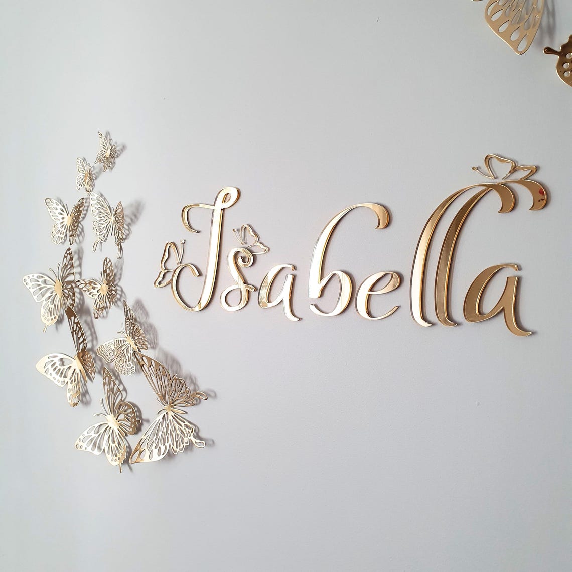 Butterfly Wall Decor, Butterfly Nursery Decor, Butterfly Name Sign ...