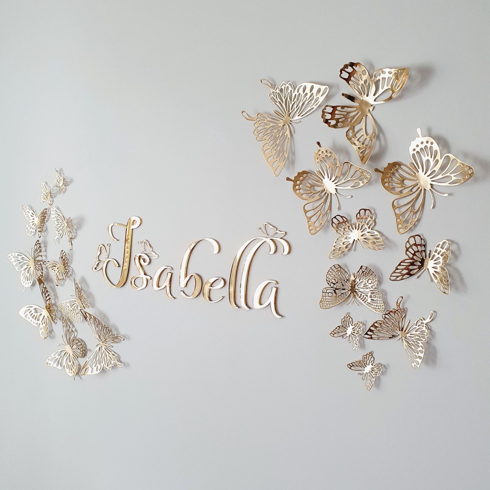 Butterfly Wall Decor, Butterfly Nursery Decor, Butterfly Name Sign ...