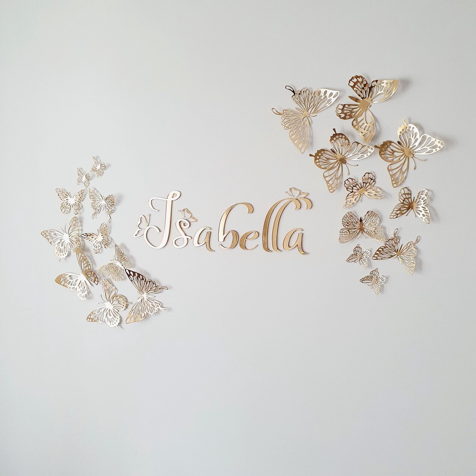 Butterfly Wall Decor, Butterfly Nursery Decor, Butterfly Name Sign ...