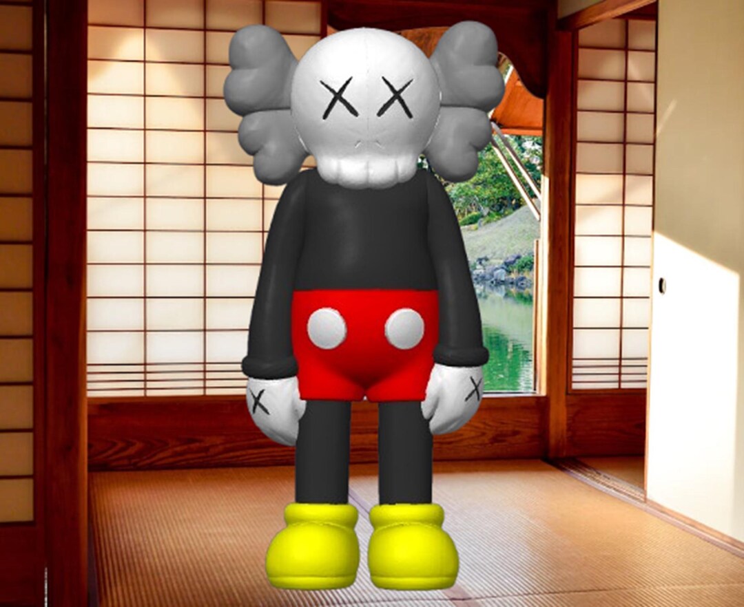 KAWS Life-size Figurine – Pop Art Statue 1m20 – Contemporary Design ...