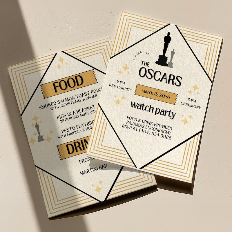 Oscar Invitation - Etsy