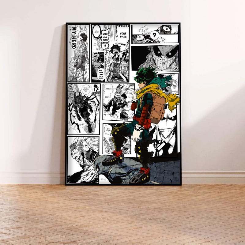 My Hero Academia Deku Manga Panel - Etsy