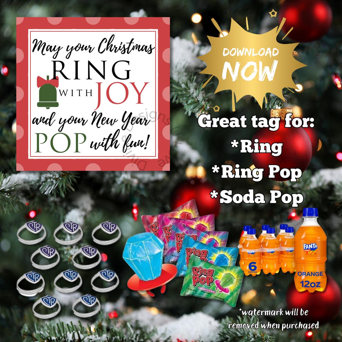 LDS Primary Christmas Gift Tag Printable: Sing Praise Remember Him ...