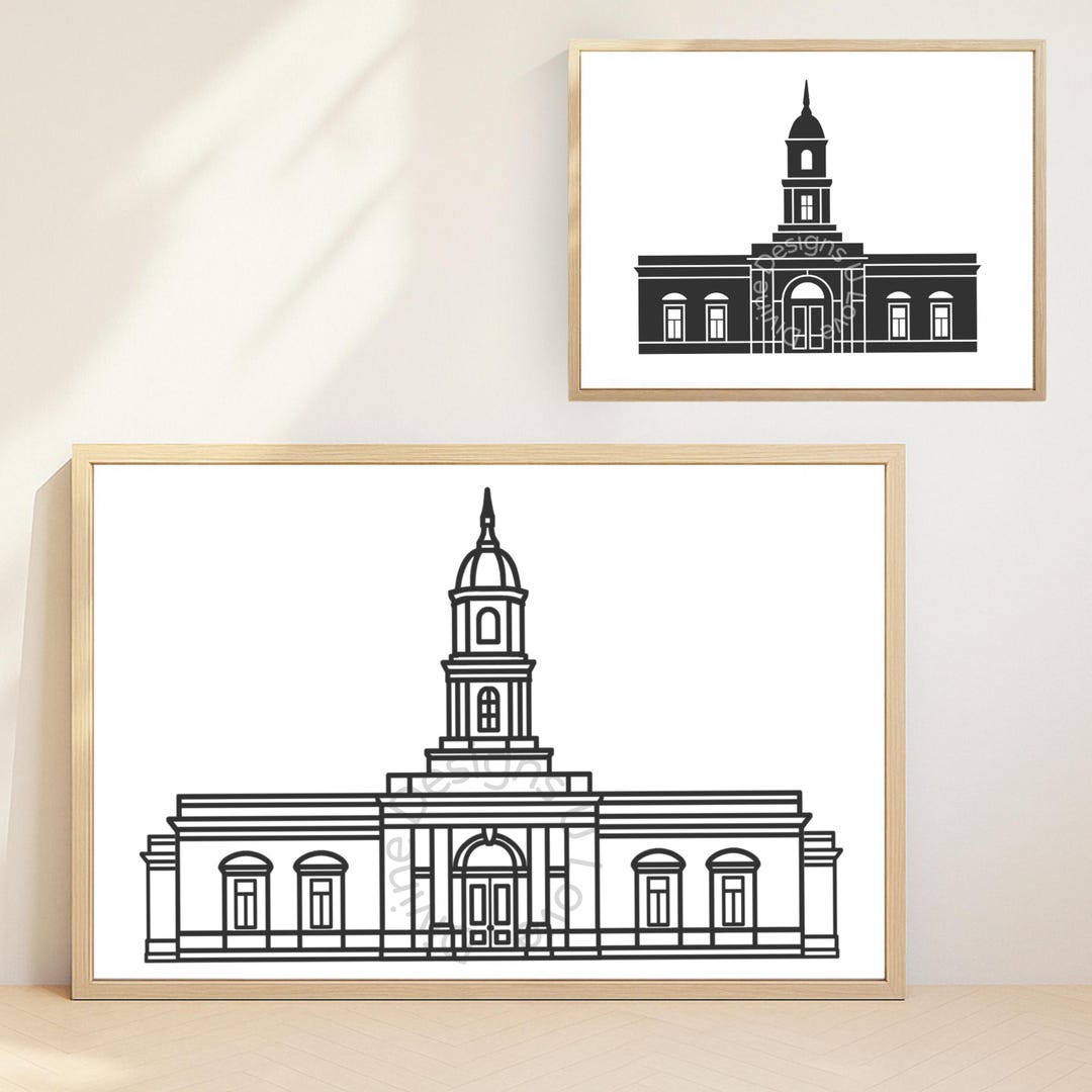 Cleveland Ohio Temple SVG PNG File, LDS Wall Art (digital Download) - Etsy