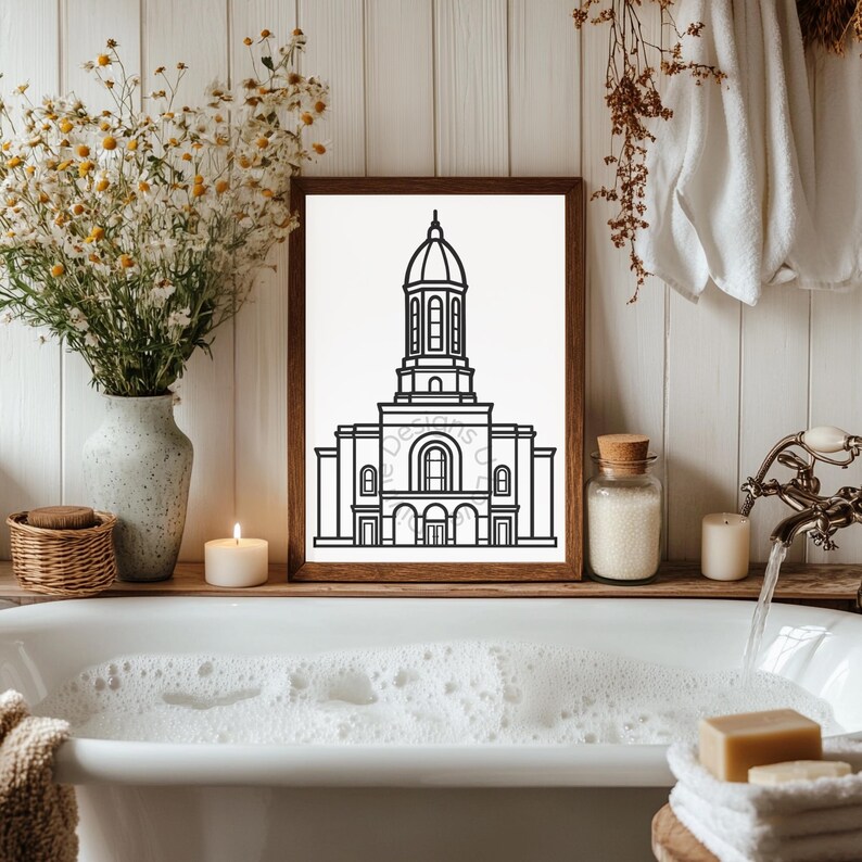 Ephraim Utah Temple SVG File LDS Digital Download Silhouette Latter Day ...