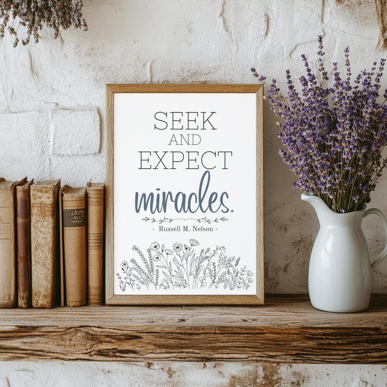 Russell M Nelson Quote Art | LDS Printable Wall Art (digital Download ...