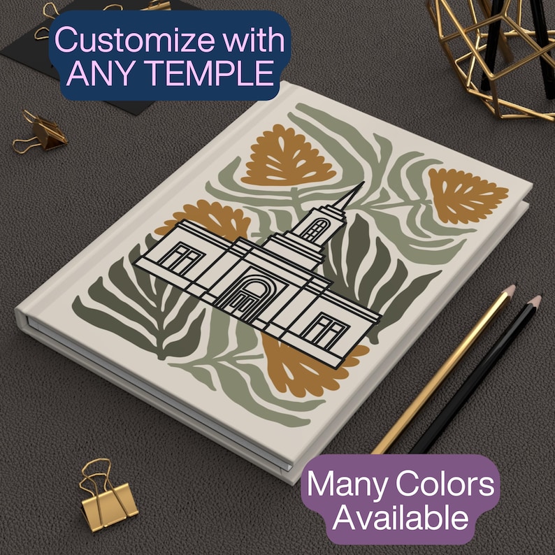 Custom LDS Temple Journal: Personalized Latter-day Saint Notebook - Etsy