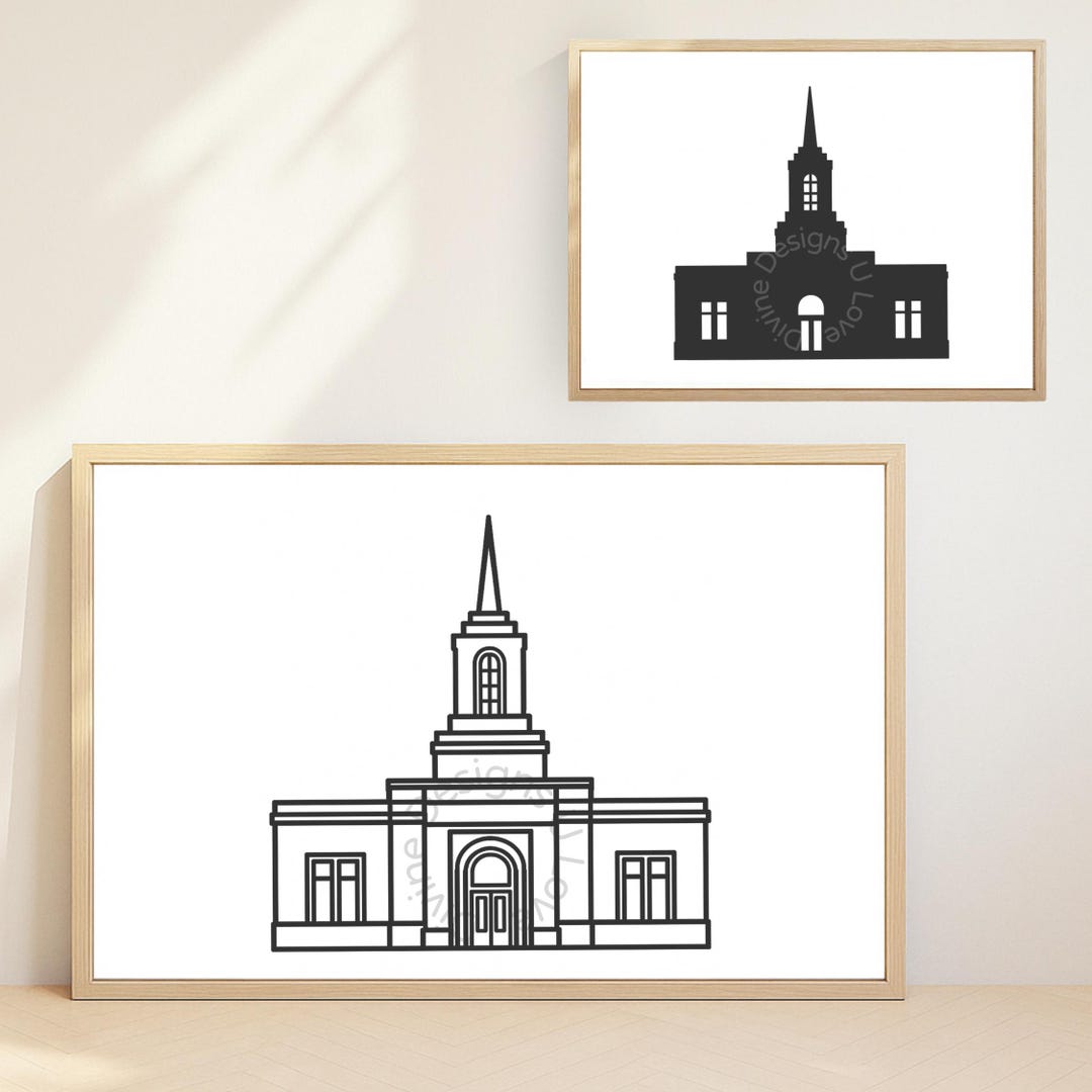 Elko Nevada Temple SVG, PNG File | LDS Silhouette Wall Art (digital ...