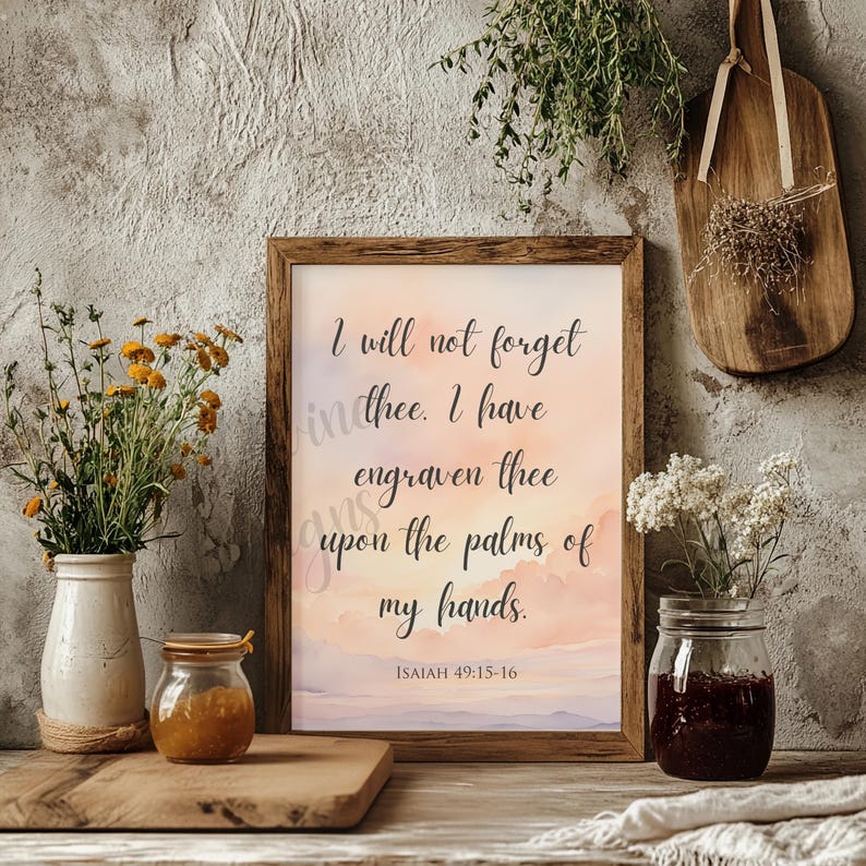 I Will Not Forget Thee Engraven on Palms of Hands Isaiah SVG & PNG ...