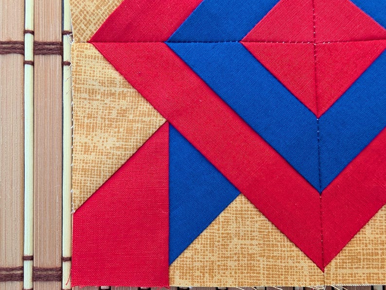 FPP Quilt Block Pattern — Twisting Diamonds (PDF, 7 Sizes, A4/US Letter ...