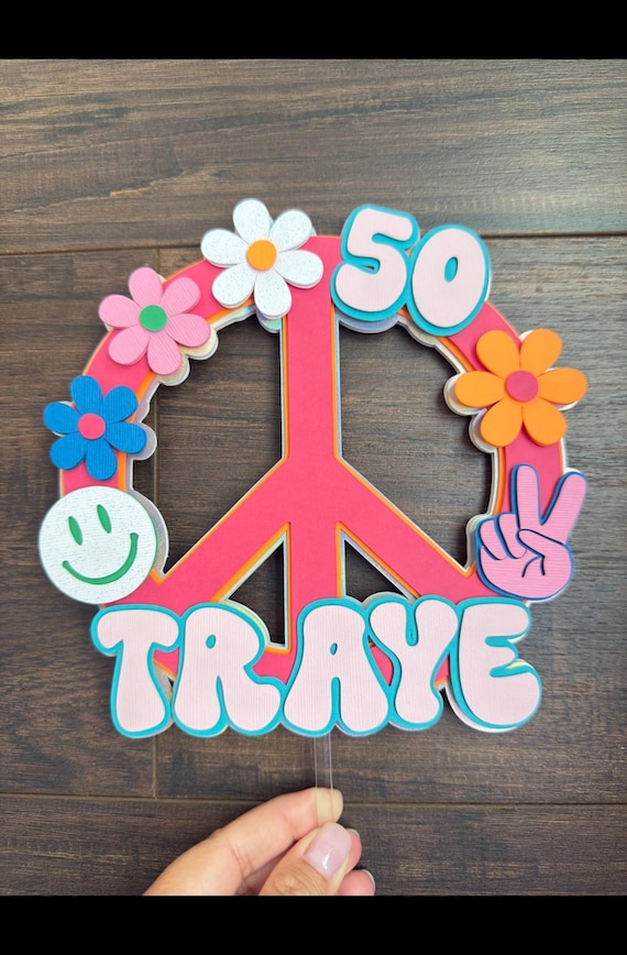 Peace Written In Bubble Letters