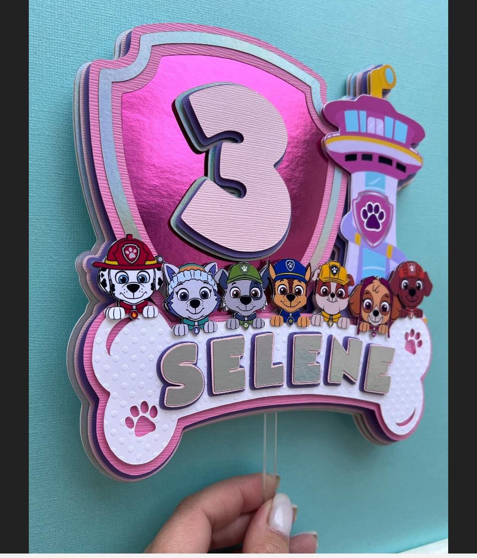 Personalized Name & Age Cake Topper – Custom Birthday Decoration With ...