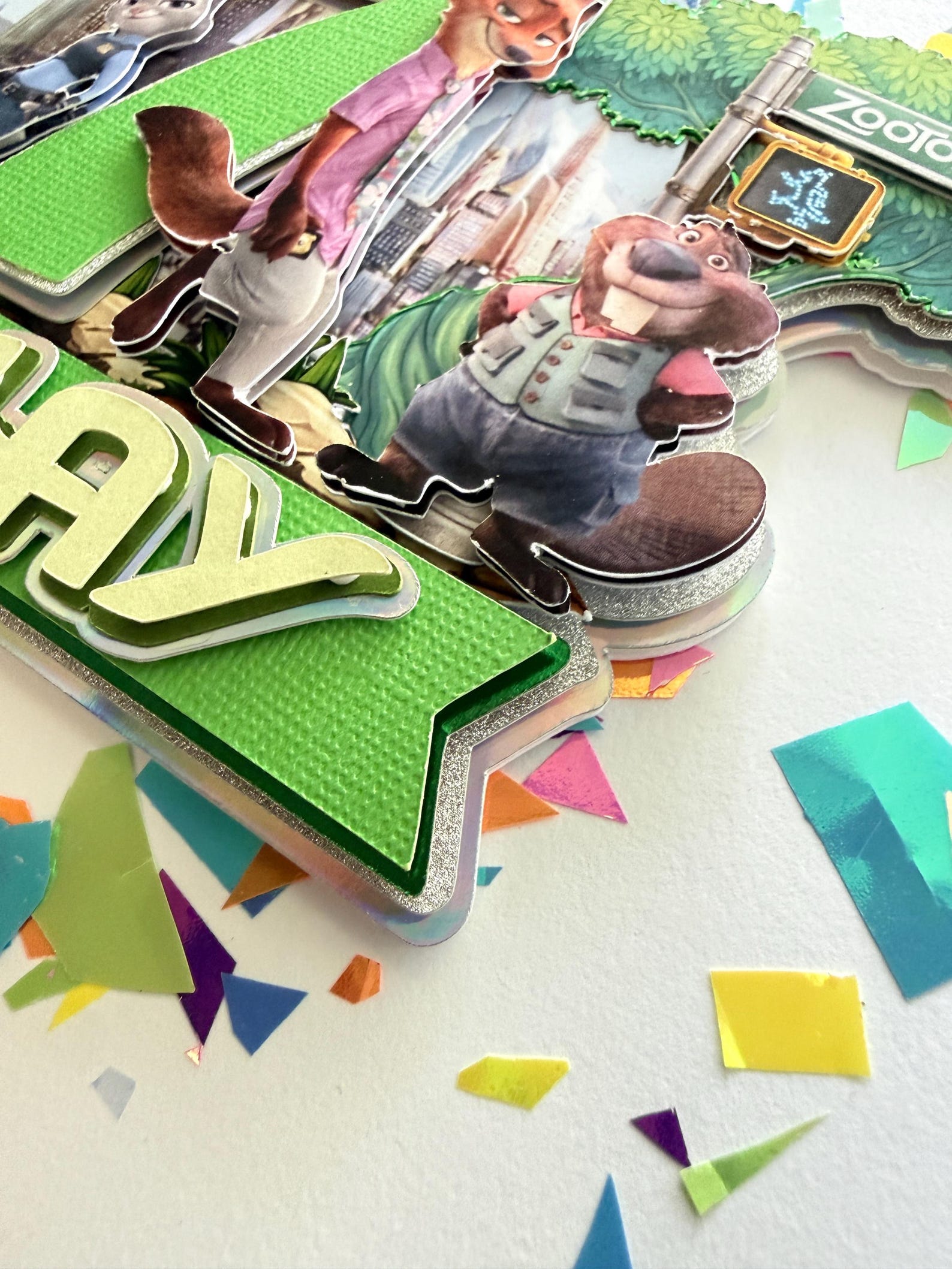 Zootopia Cake Topper | Personalized Birthday Party Decor Zooparty - Etsy