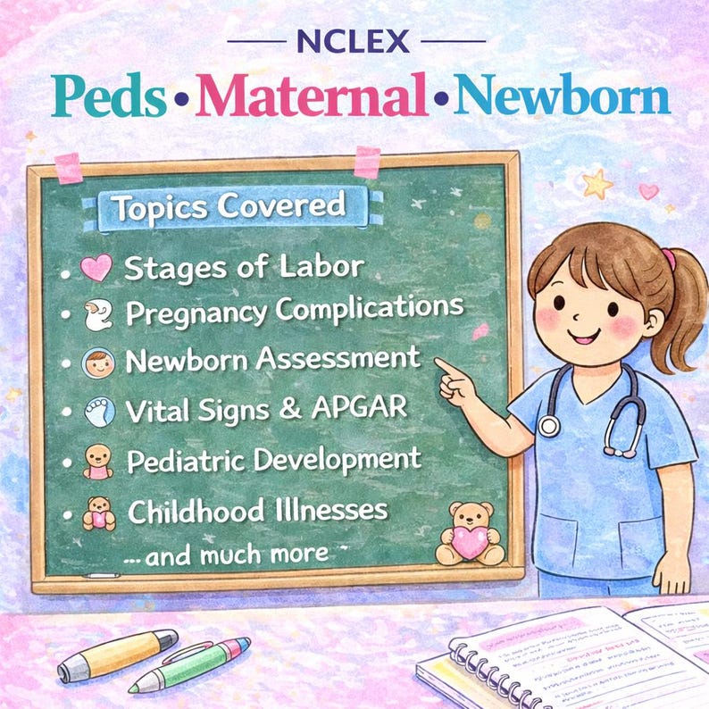 Peds Maternal Newborn NCLEX Practice Questions and Answers | RN & LPN ...