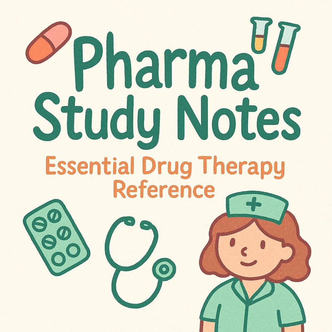 NCLEX Pharmacology Study Notes – RN Drug Therapy & Lab Values Guide ...
