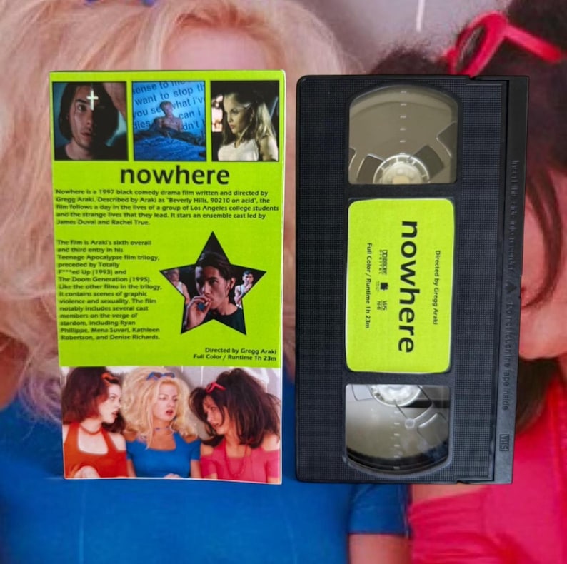 Gregg Araki - Nowhere Custom VHS Tape - Etsy