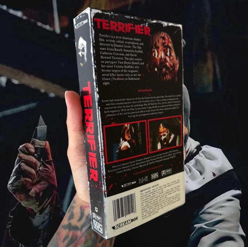Terrifier 1 Custom VHS Tape - Etsy