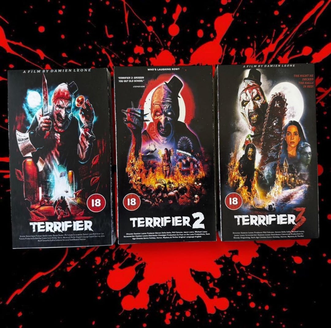 Terrifier VHS Collection: Custom Horror Movie Art Piece - Etsy