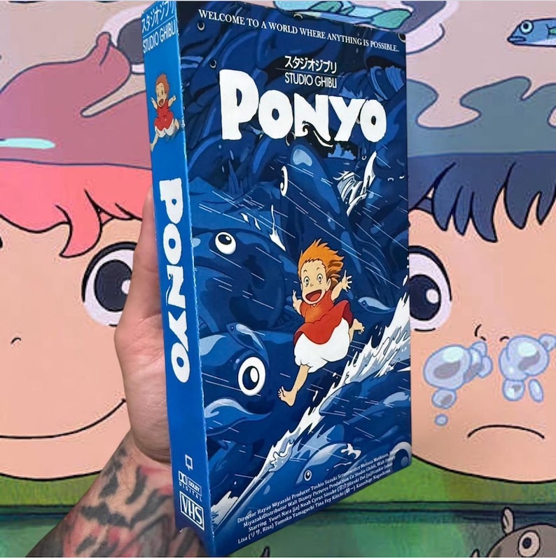 Ponyo Custom VHS Tape (dubbed) - Etsy