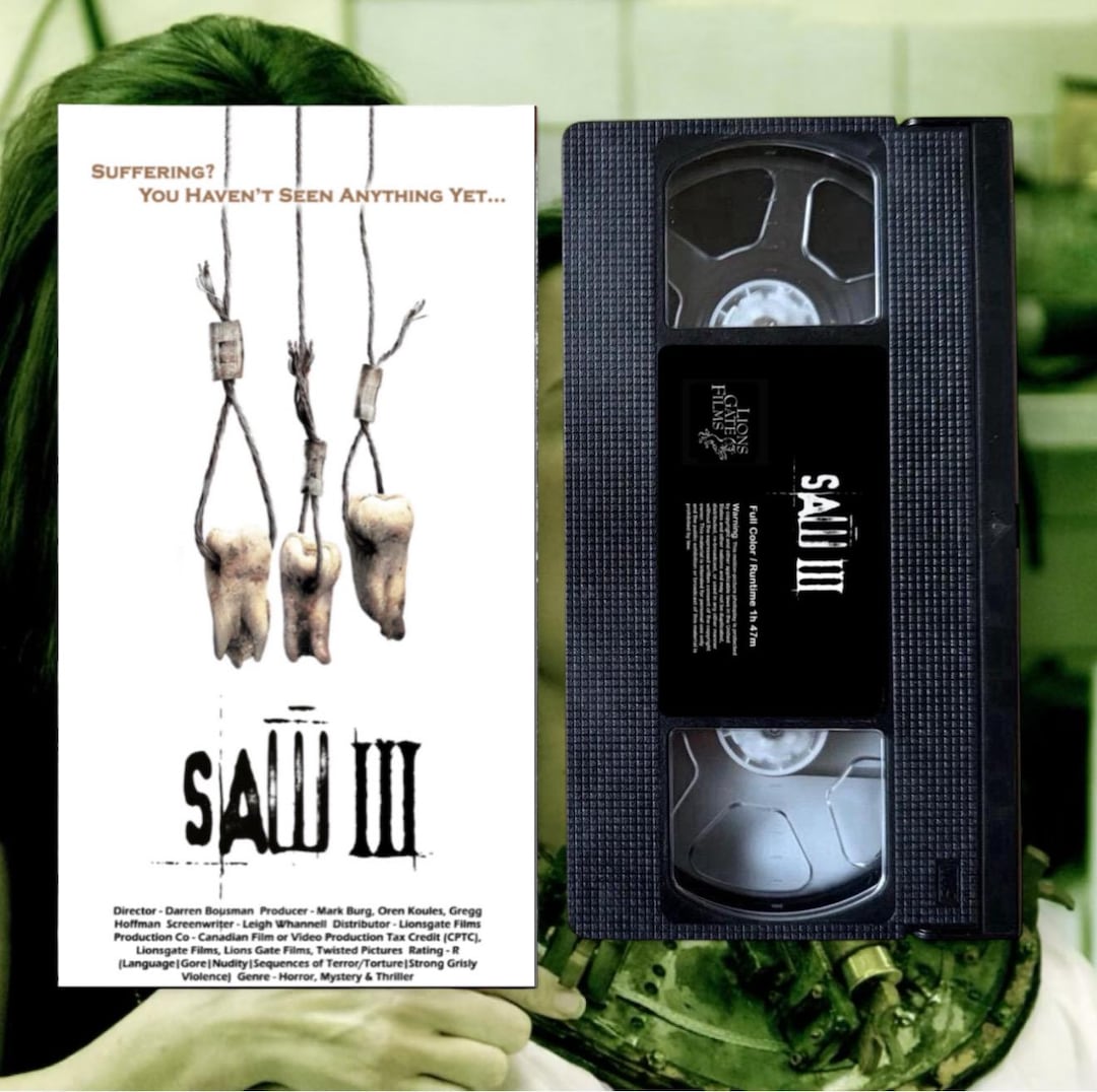 Saw III Custom VHS Tape - Etsy