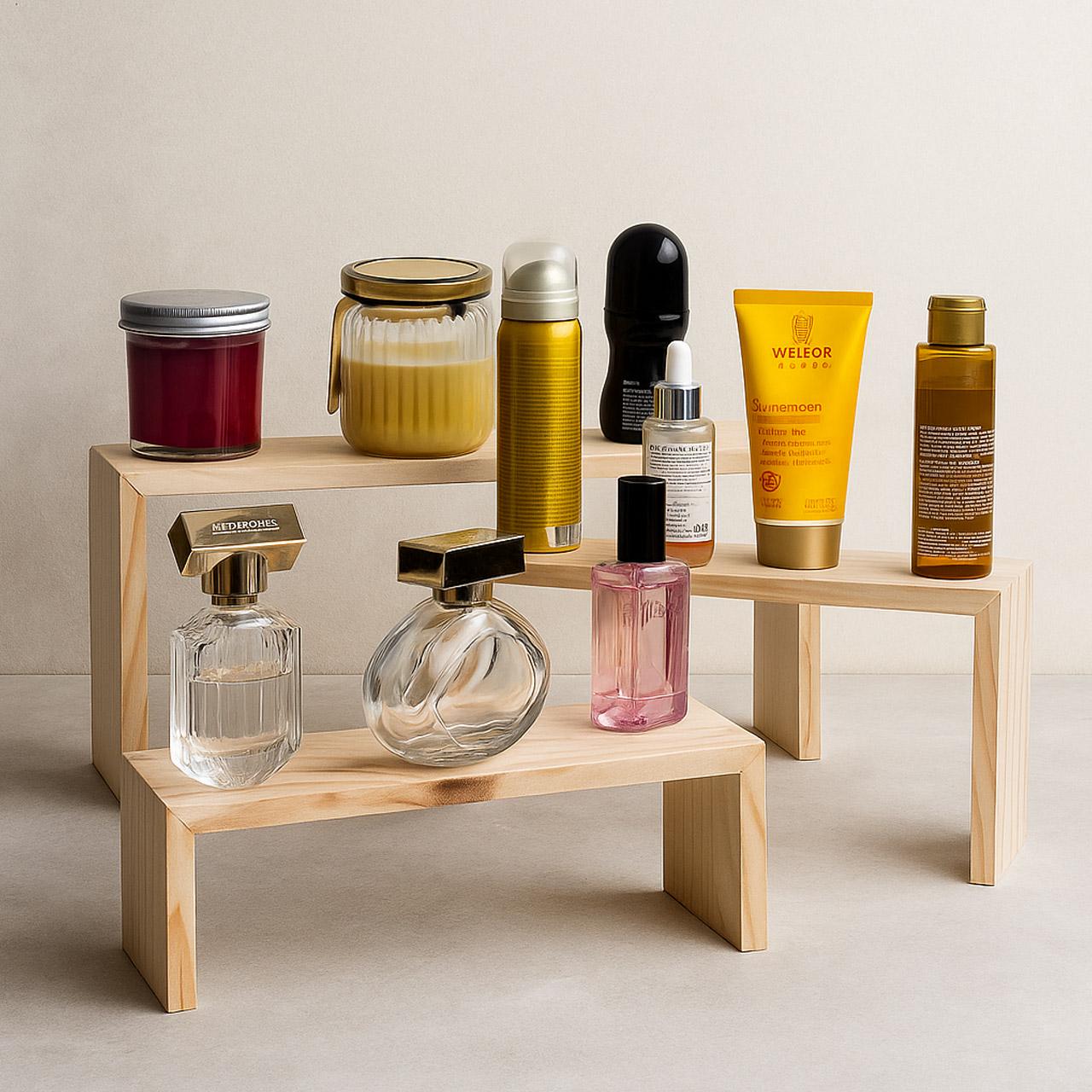 Rustic Pine Wood Display Risers: Tiered Retail Stands - Set of 3 - Etsy