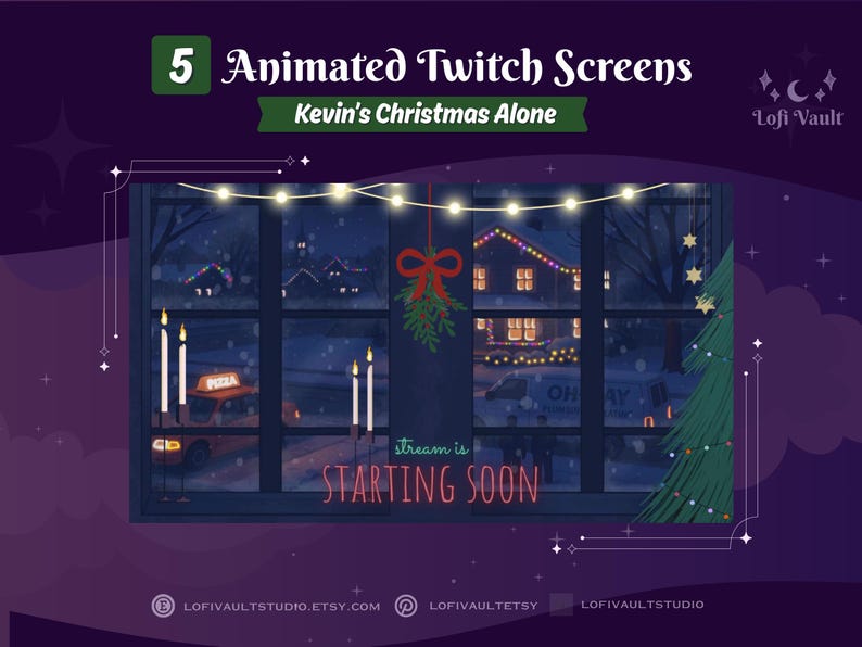 Kevin’s Christmas Home Alone Background for Streamers, Starting Screens ...