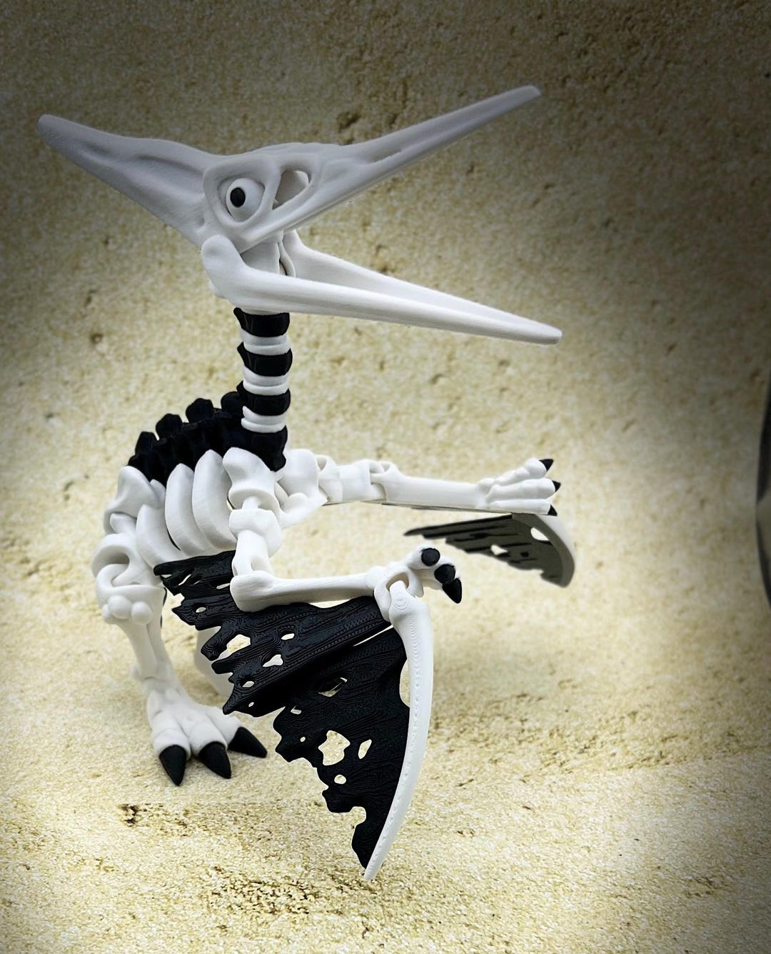 Articulated Pteranodon Skeleton Toy – 3D Printed Dino Fossil Figure ...