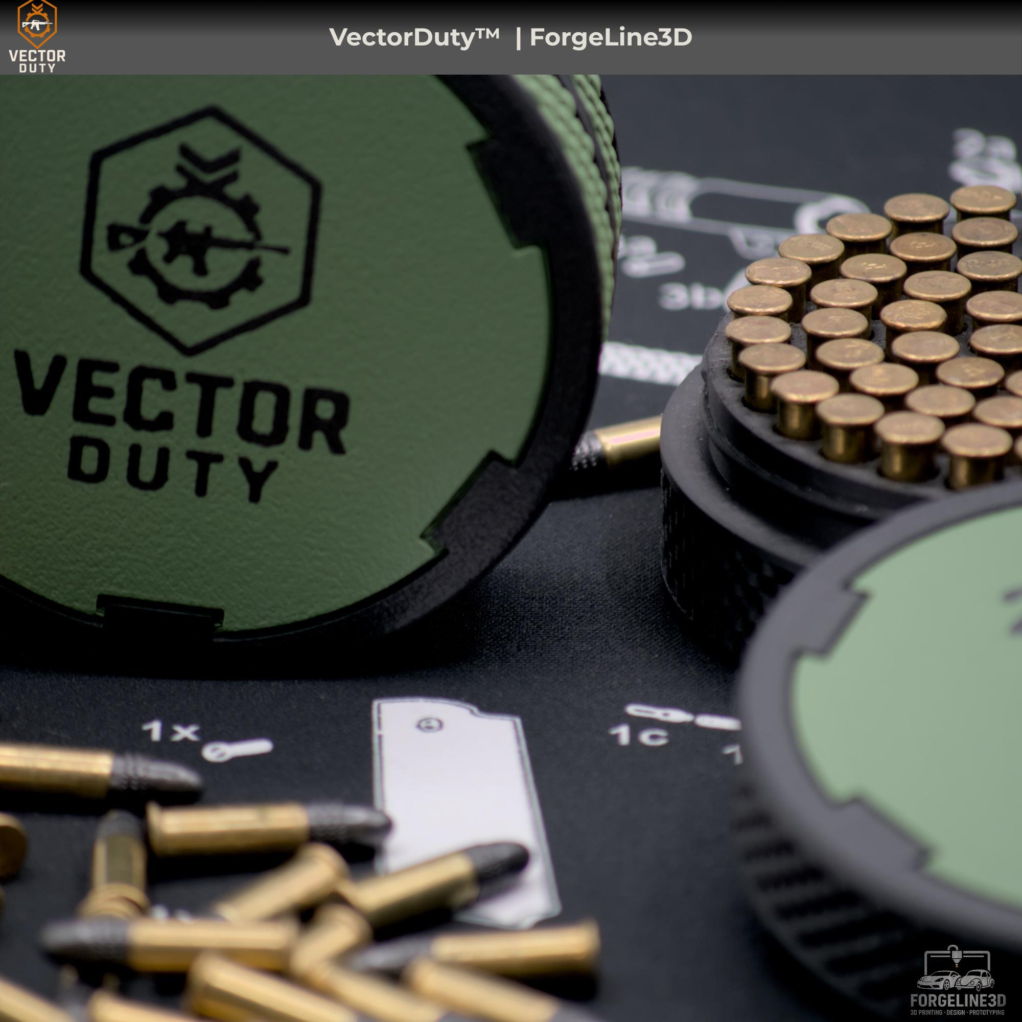 22LR Ammo Puck: 3D Printed Vectorduty Ammo Holder, 67 Round Pocket ...