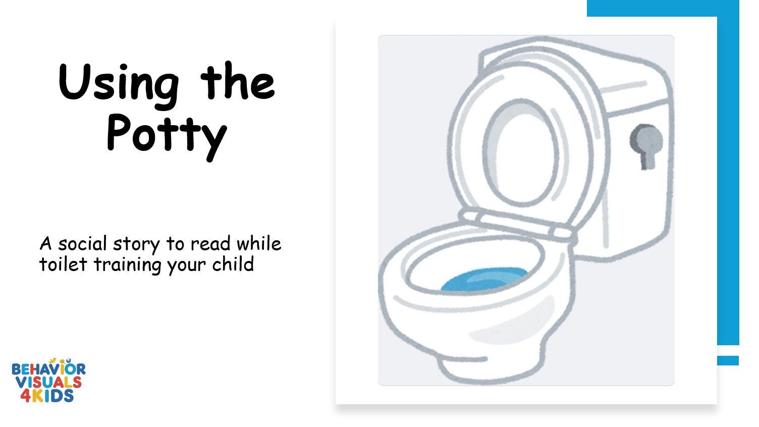 Printable Social Story: Using the Potty, Toilet Training - Etsy