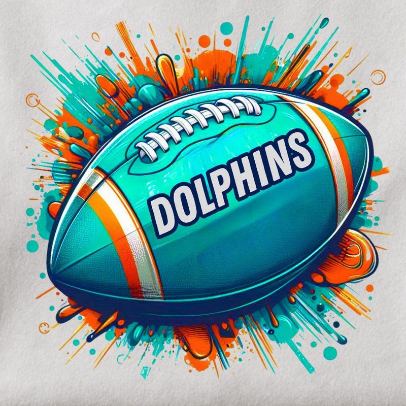 Dolphins Football - Etsy