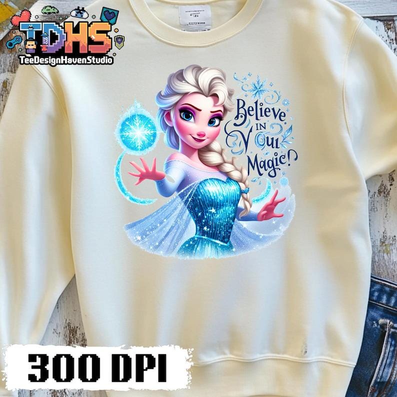 Elsa PNG: Princess Clipart for Sublimation (digital Download) - Etsy