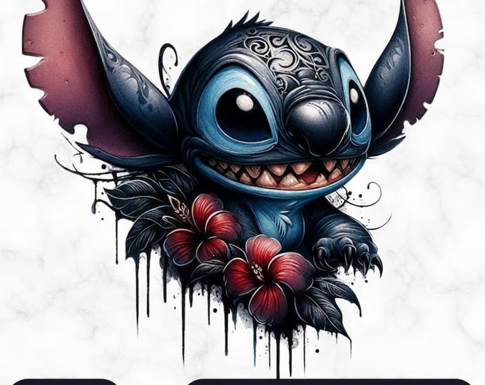 5 PNG Gothic Stitch PNG Dark Stitch Design Splash and Watercolor ...
