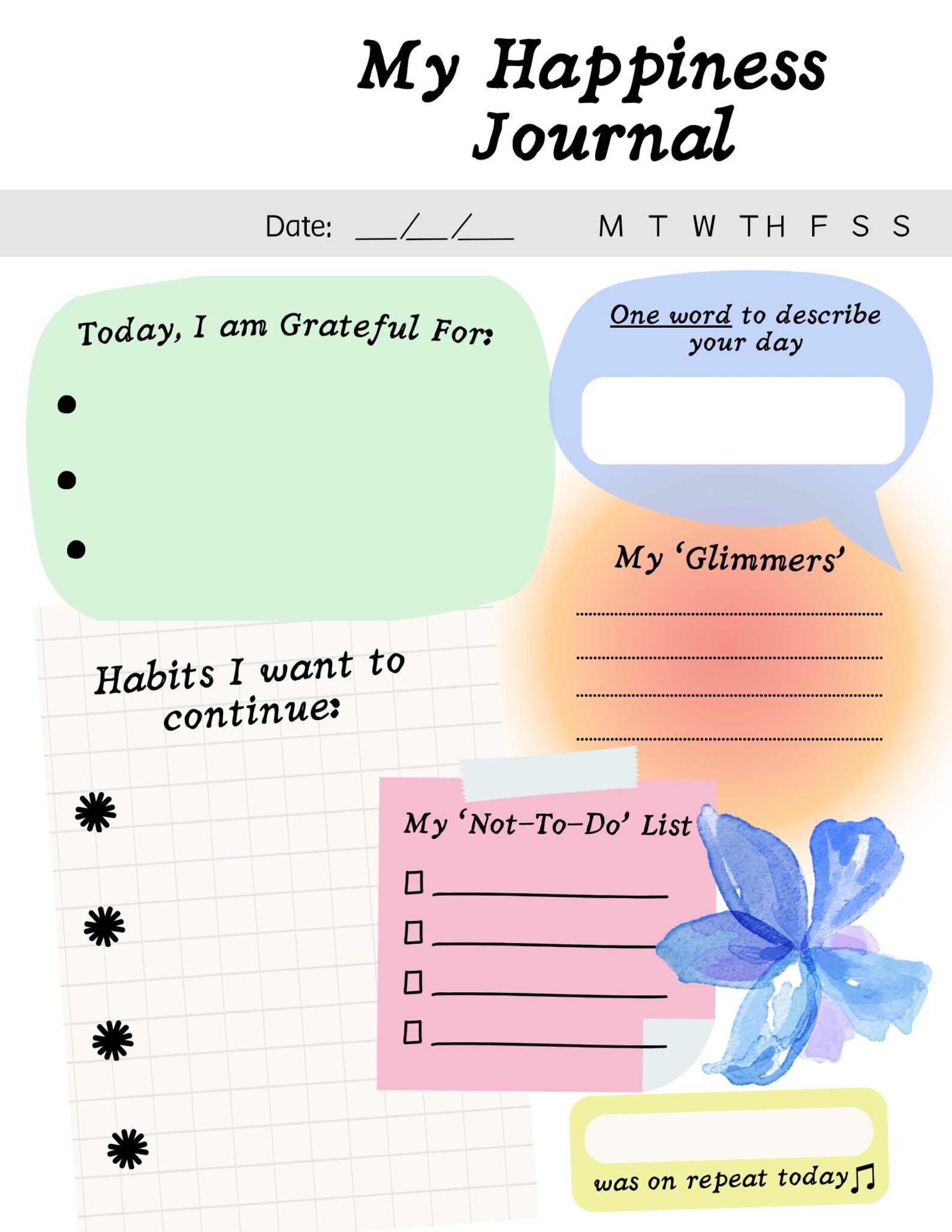 Mood Exploration Worksheet - Etsy