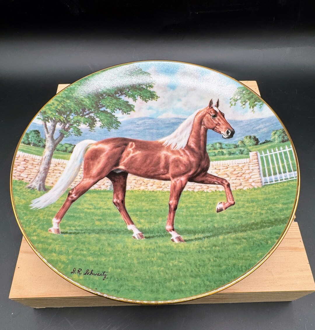 Vintage W.S. George Horse Plates Set – “the Appaloosa” and “the ...