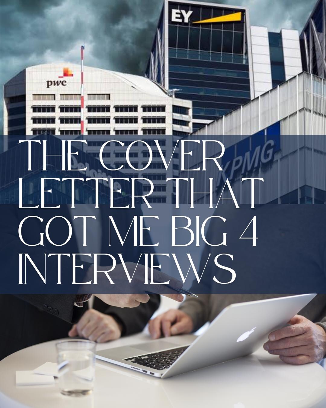 Big 4 Cover Letter Builder: the Template That Got Me Interviews - Etsy