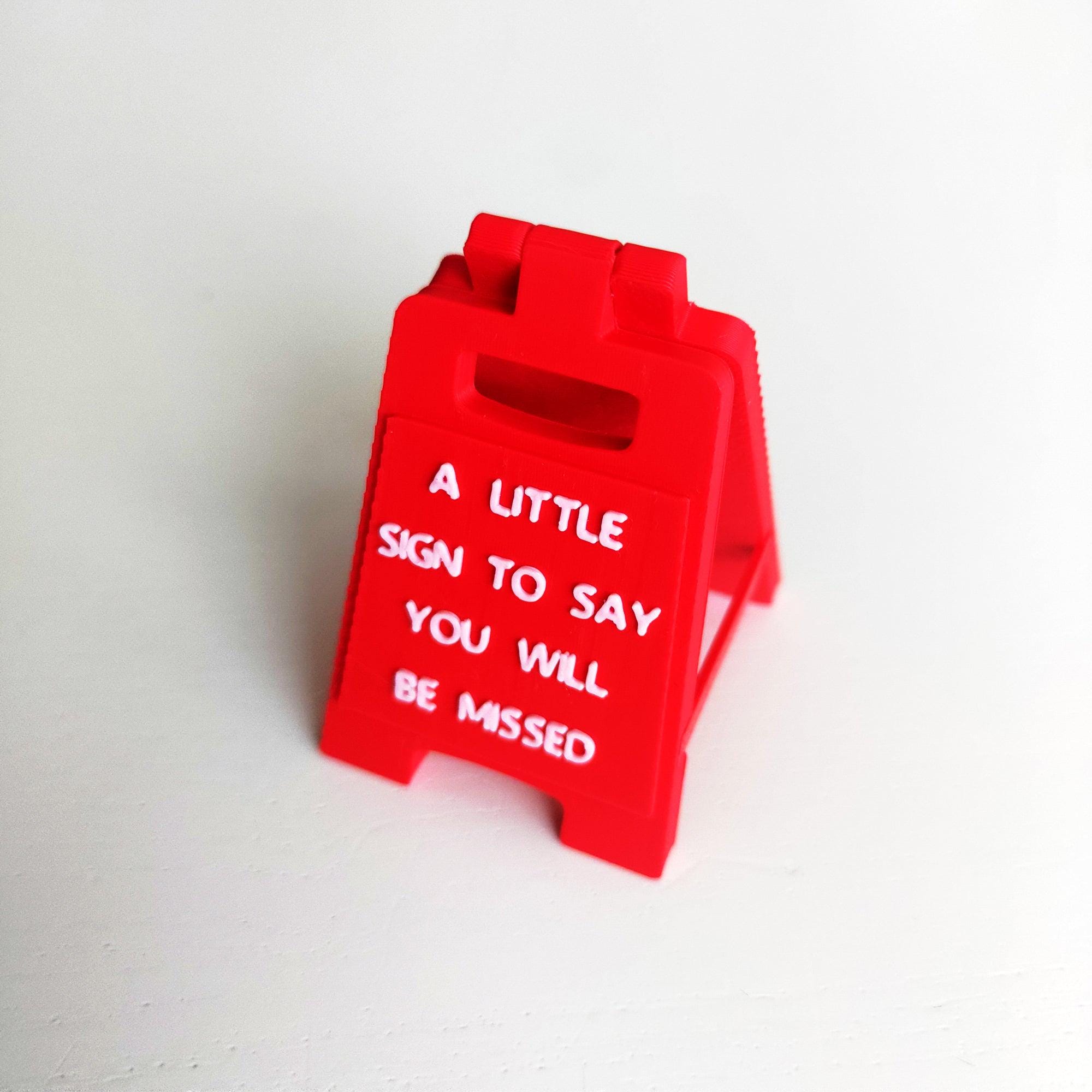 Farewell Gift: You Will Be Missed Mini Sign - Etsy