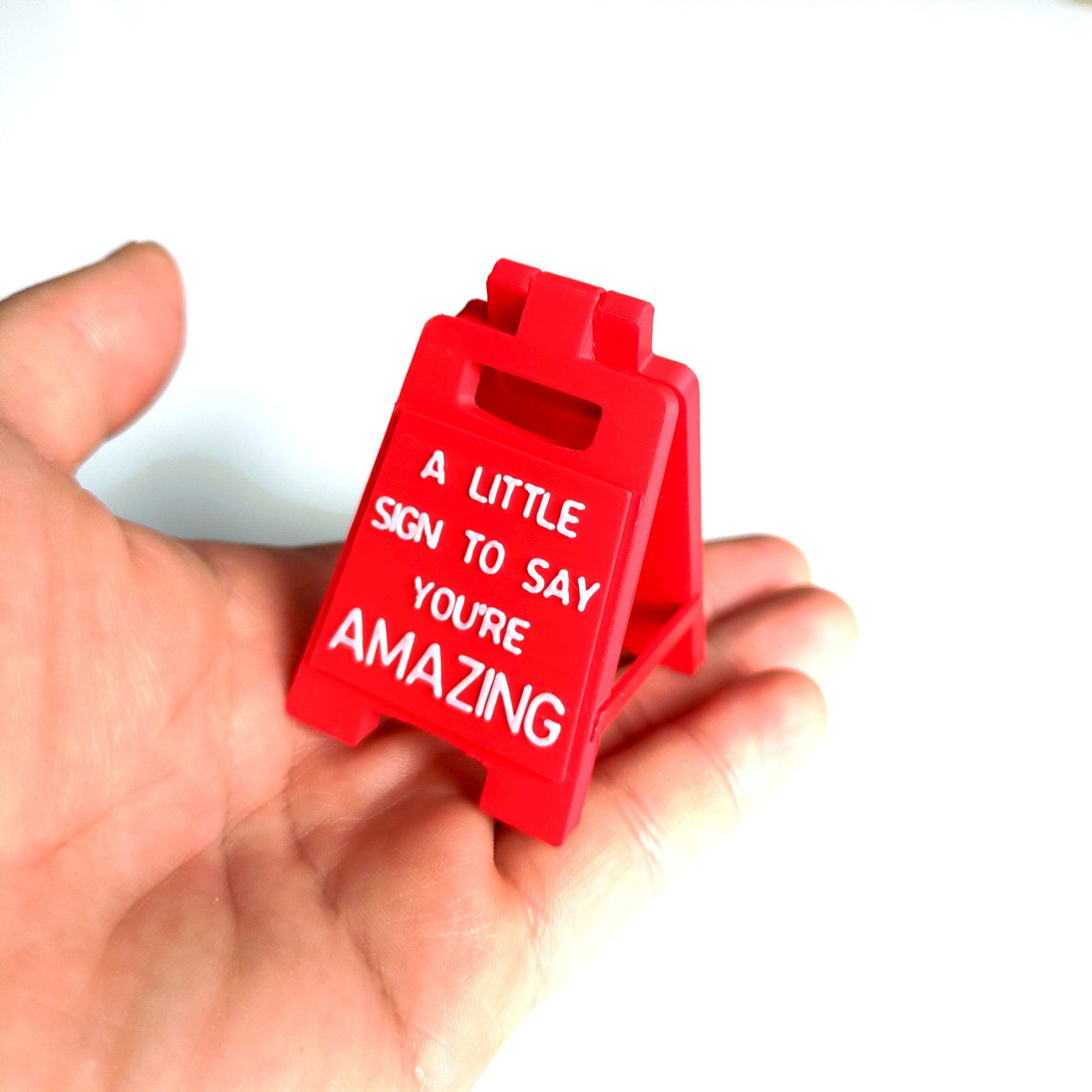 You're Amazing Sign | Cute Small Gift | Words of Encouragement ...