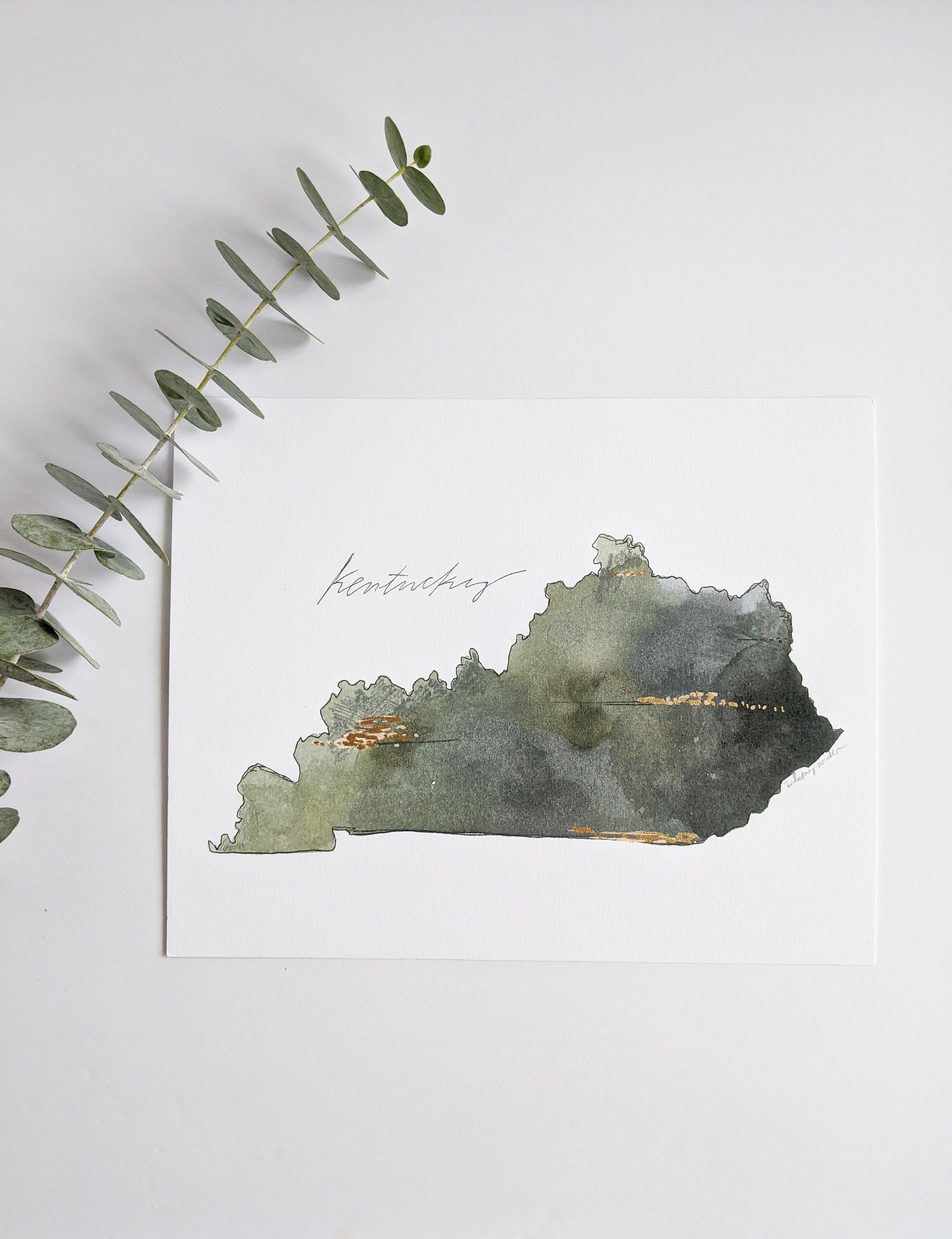 8x10 Kentucky Print | Etsy