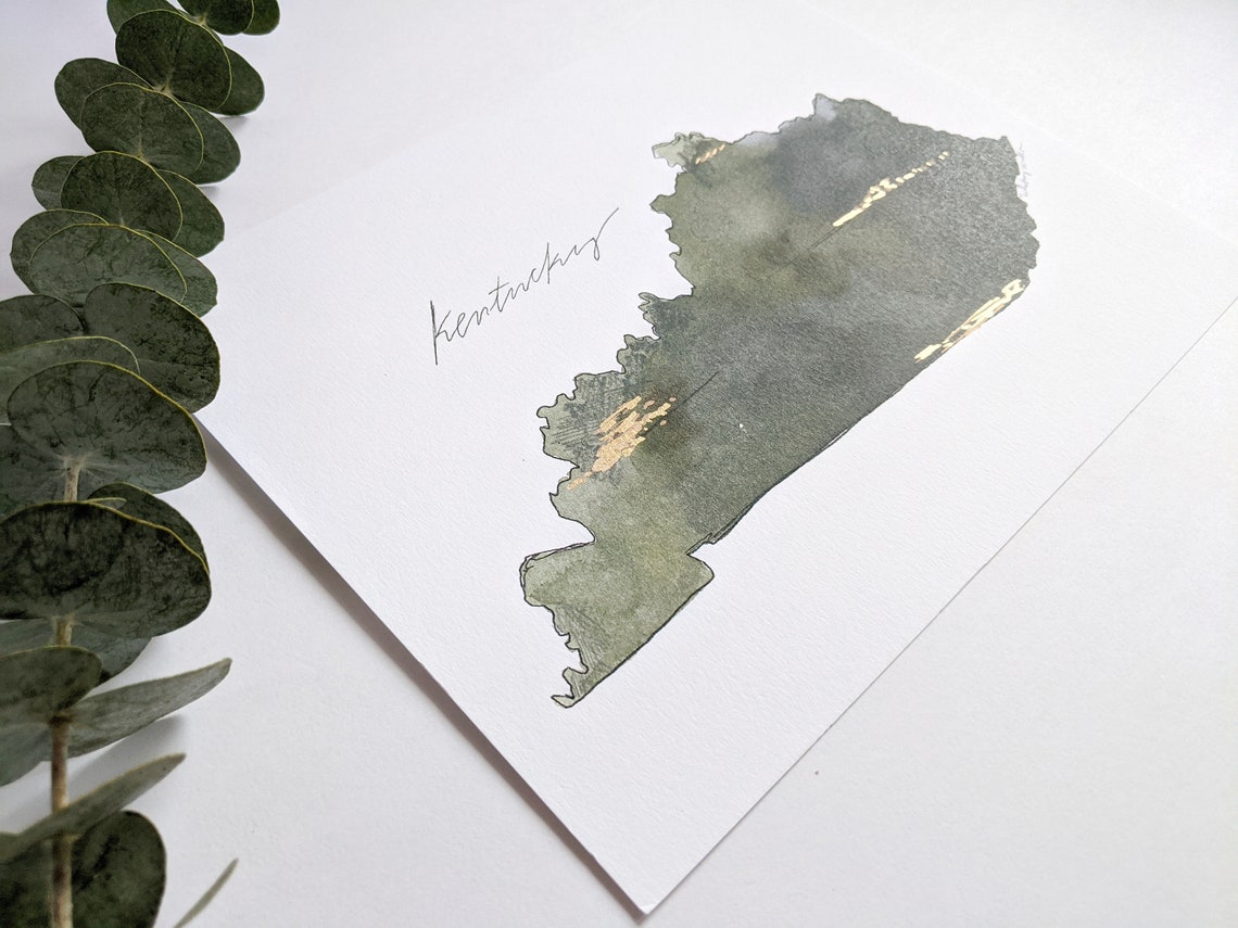 8x10 Kentucky Print | Etsy