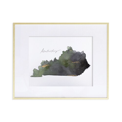 Kentucky Poster State Design Kentucky Print / Picture / Hand - Etsy