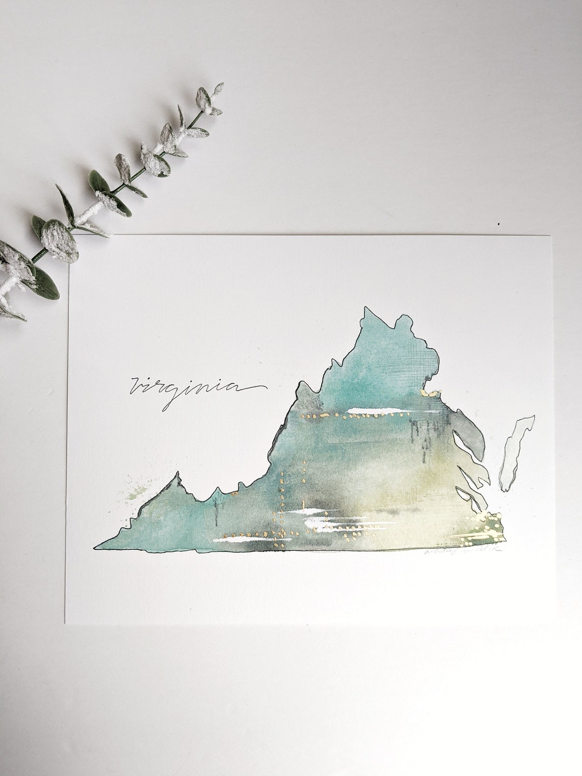 8x10 Virginia Print - Etsy
